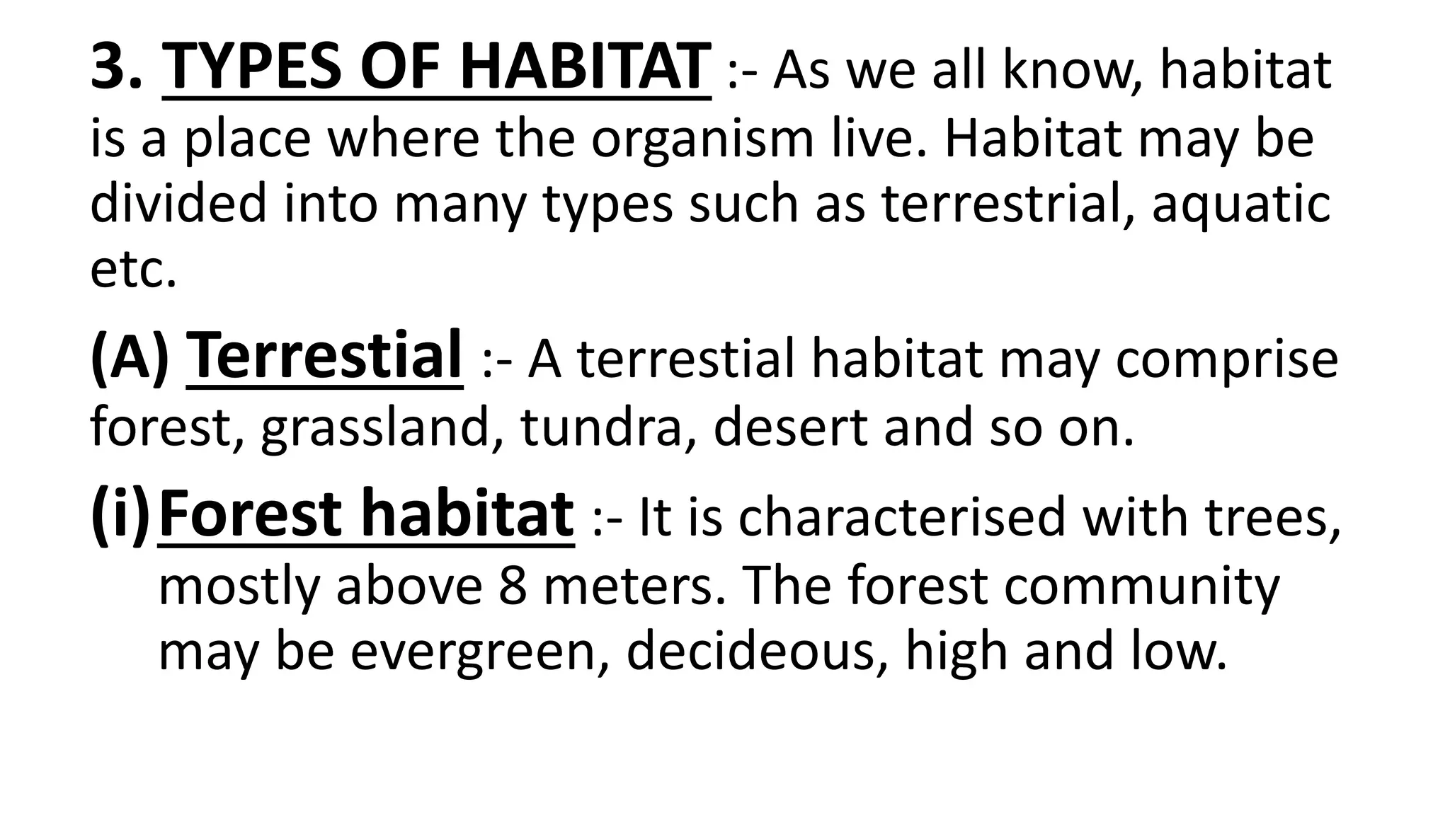 Habitat & niche | PPTX