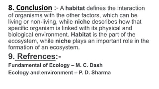 Habitat & niche | PPTX
