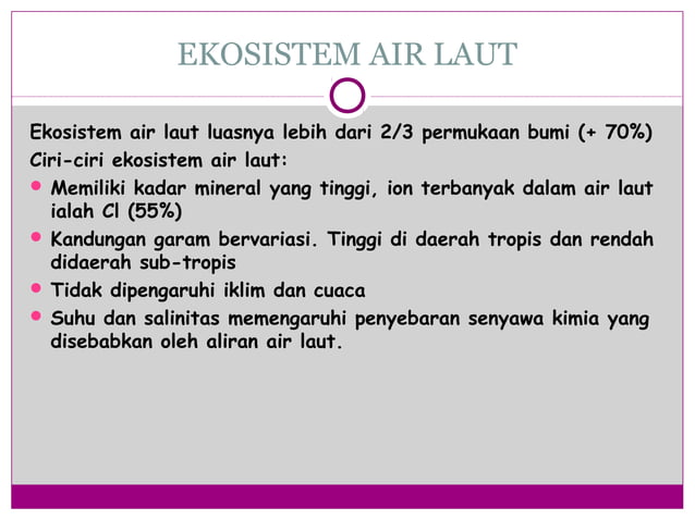 Habitat nisia dan tipe tipe ekosistem | PPT