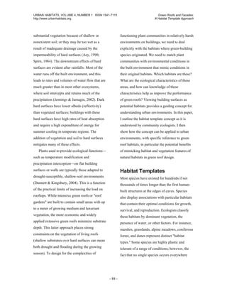 Green Roofs and Facades: A Habitat Template Approach | PDF ...