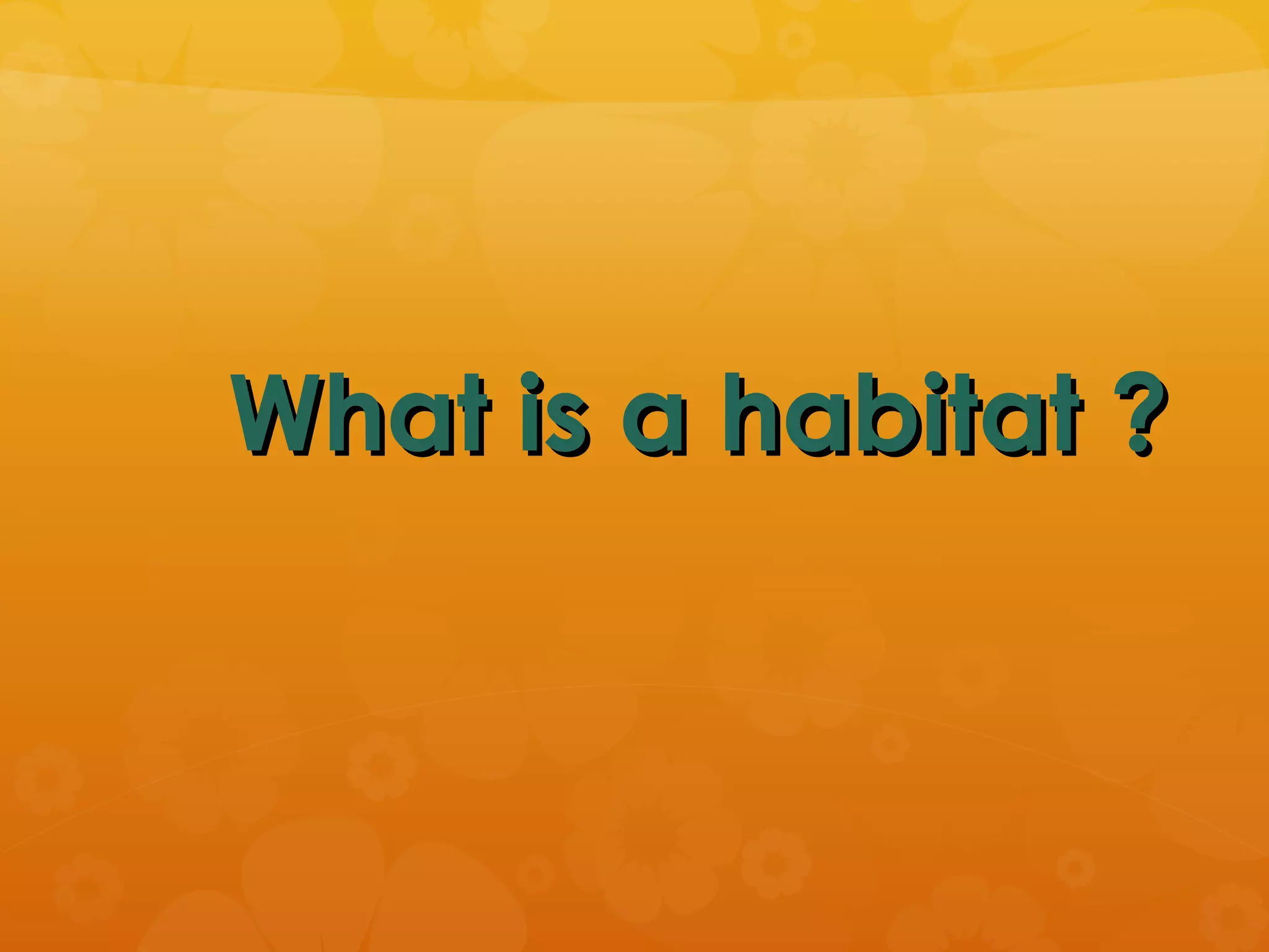 Habitats | PPT