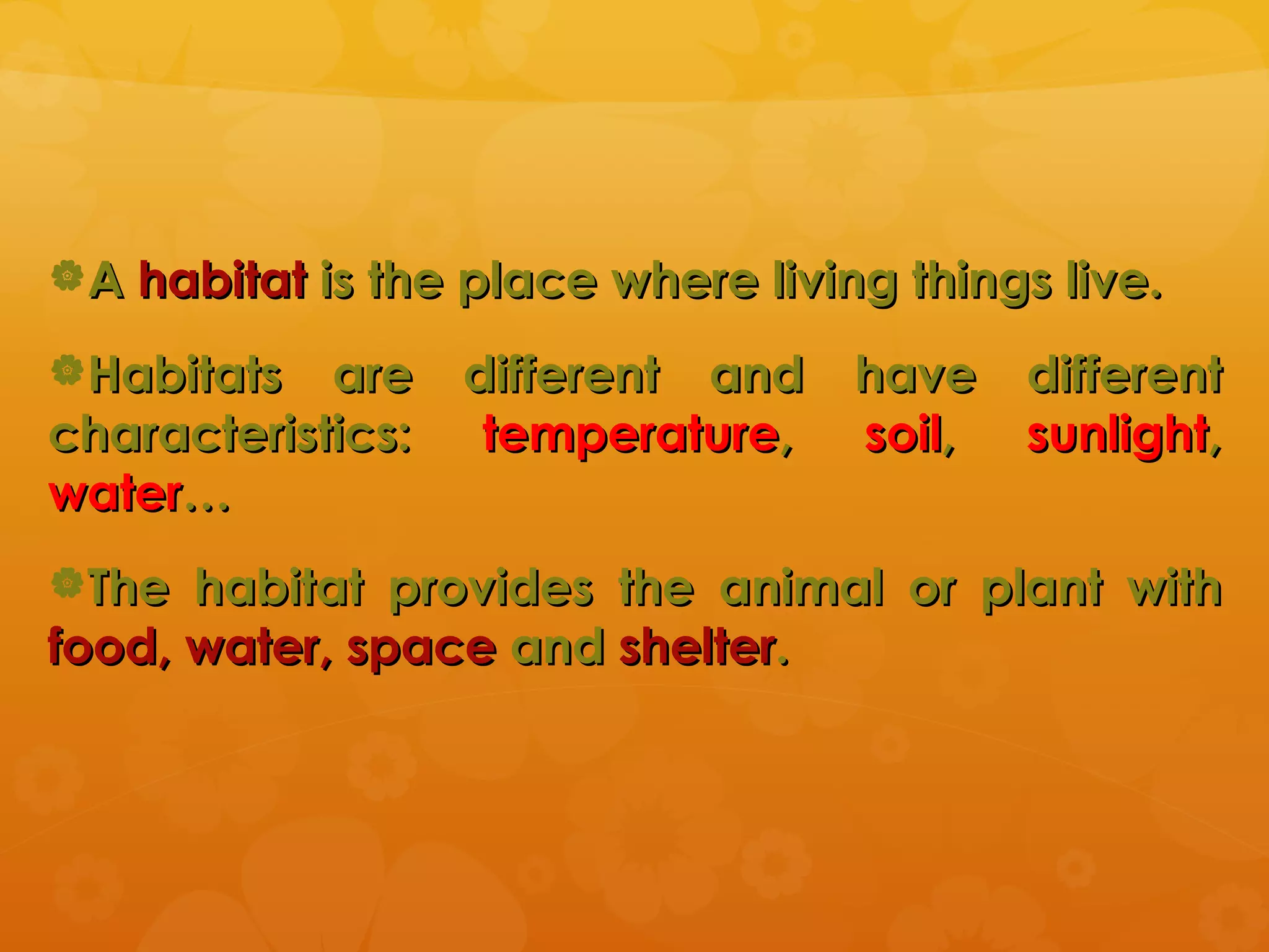 Habitats | PPT