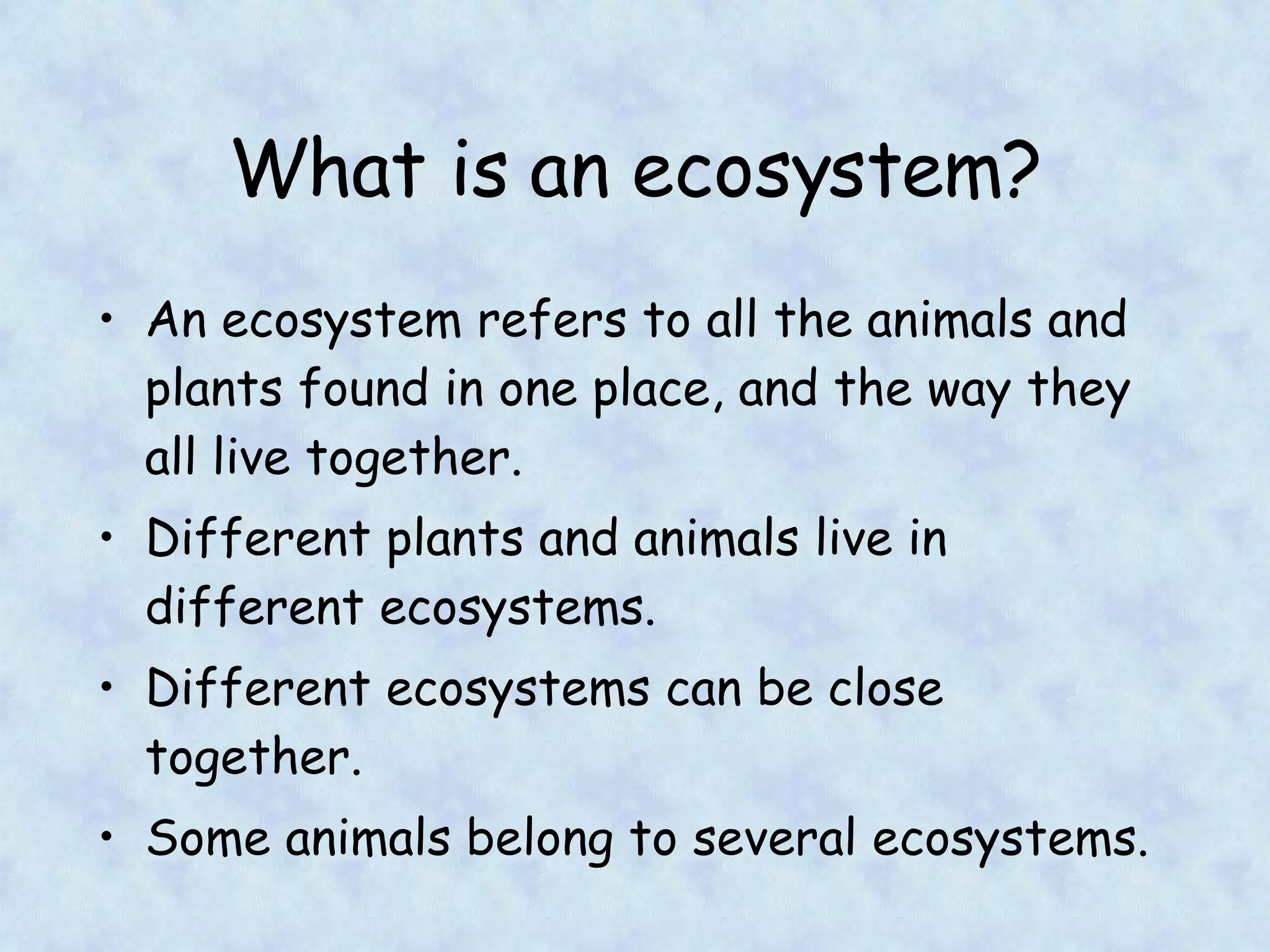 Habitats And Foodchains[1] | PPT
