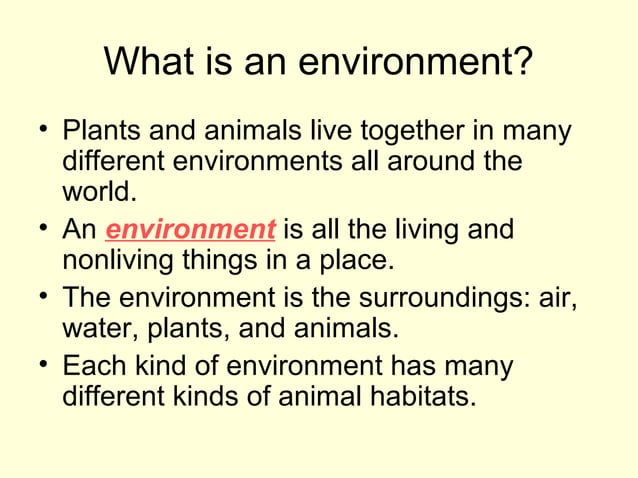 Habitats for plants and animals | PPT | Birds | Pets