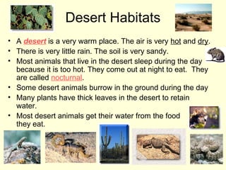 Habitats for plants and animals | PPT