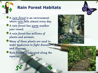 Habitats for plants and animals | PPT