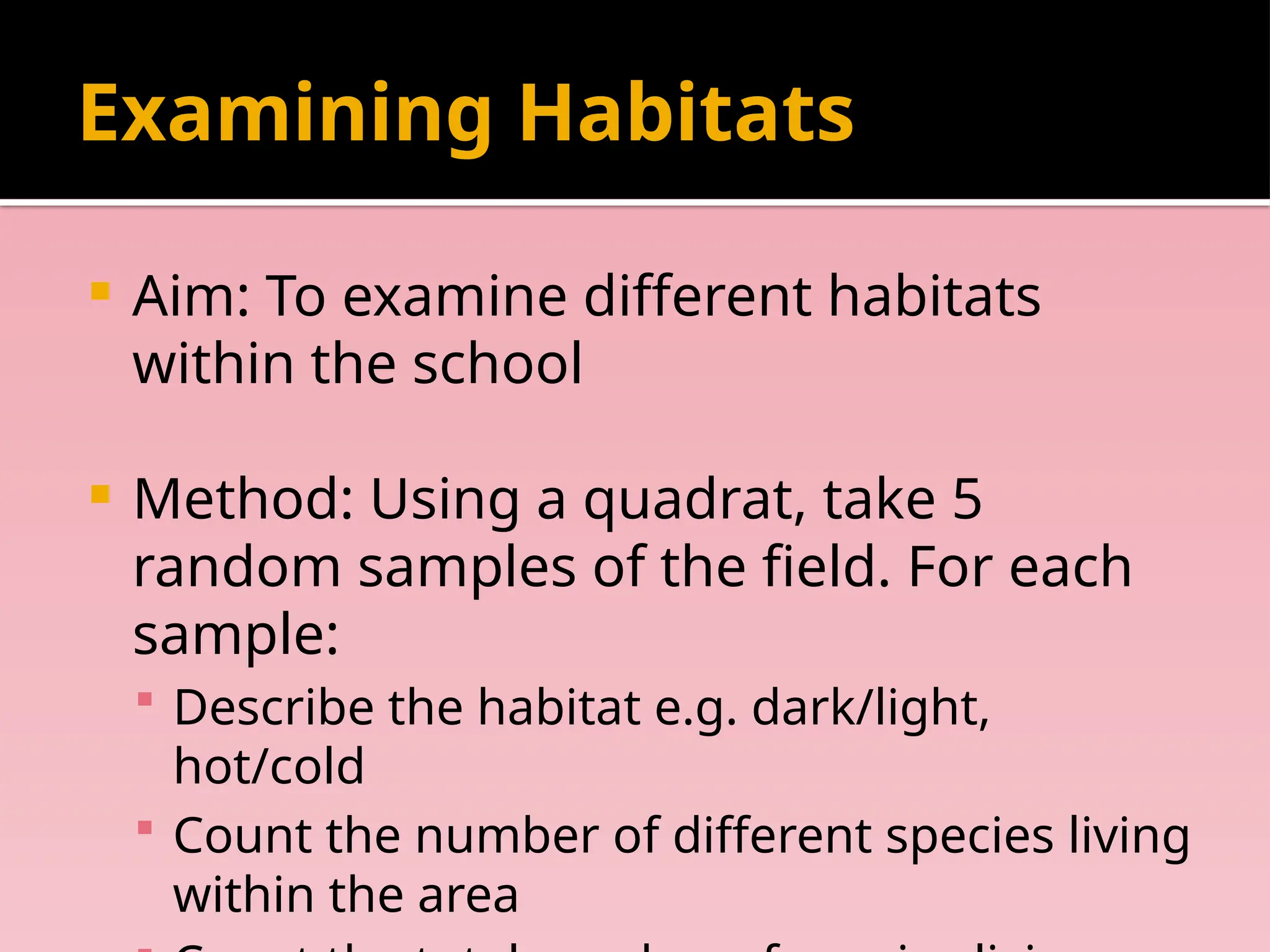 Habitats within an ecosystem. (biology)pptx | PPTX