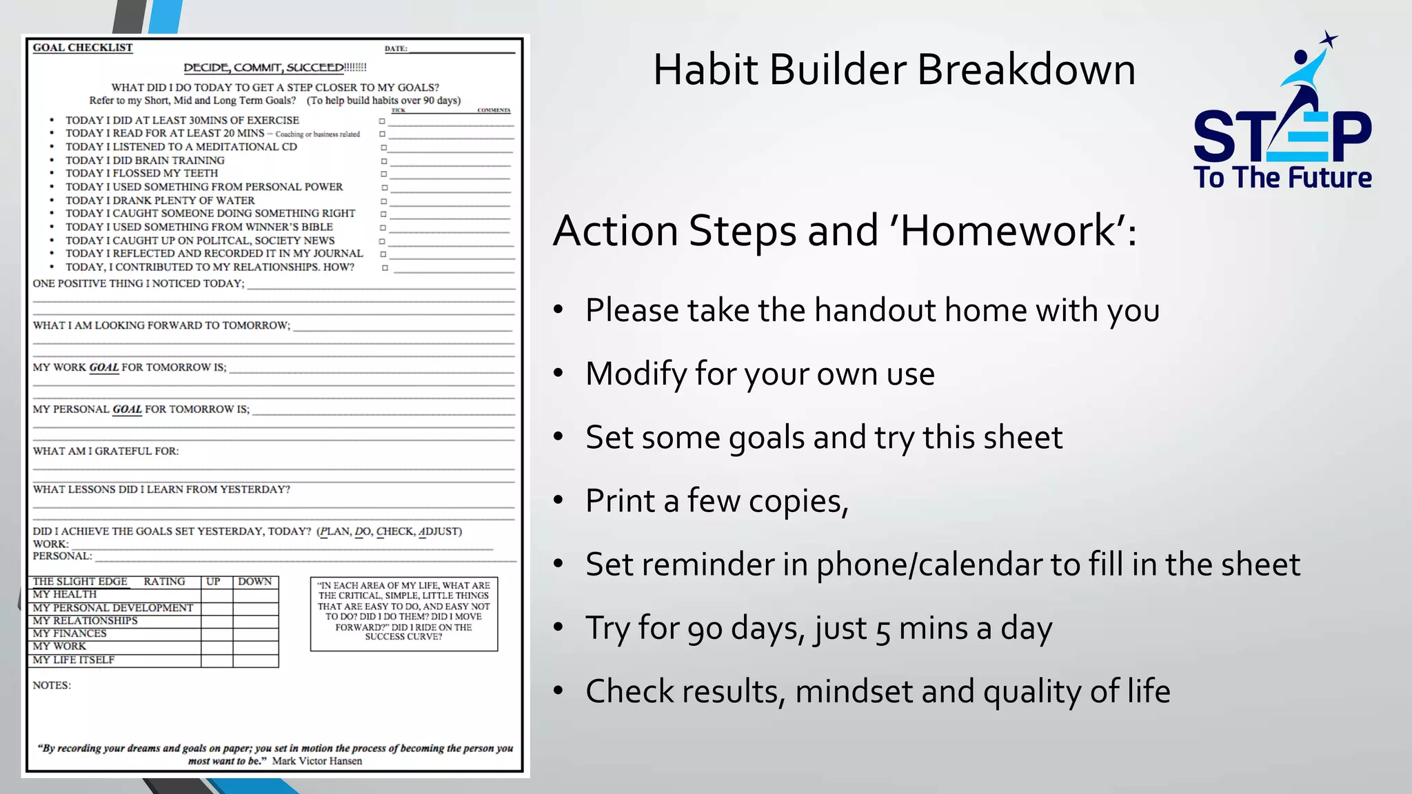 Habit builder break down | PPTX