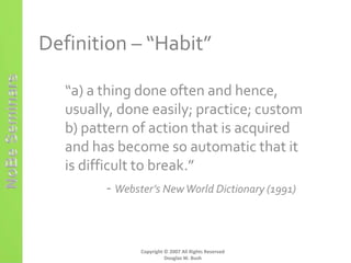 How To Break Bad Habits | PPTX