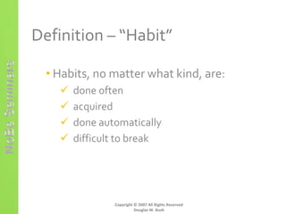 How To Break Bad Habits | PPTX