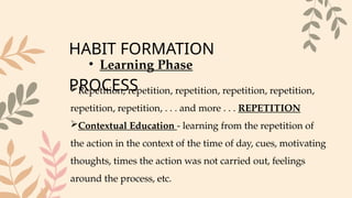 HABIT FORMATION.PSYCHOLOGY IN NURSING - GNM | PPT