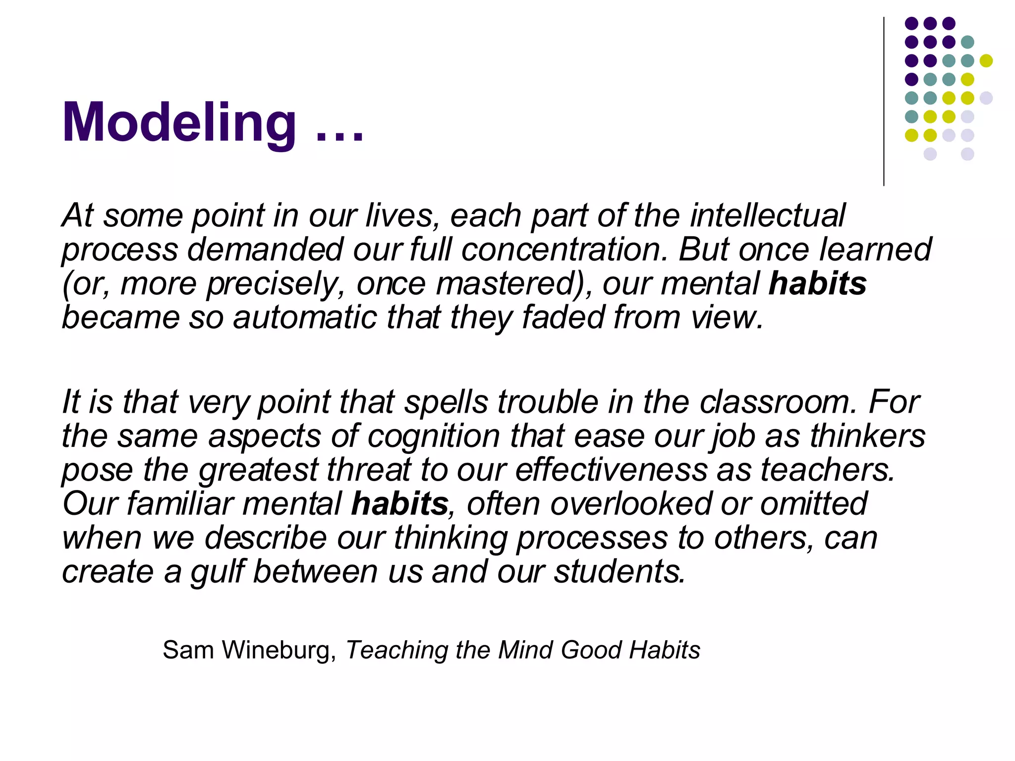 Habits Of Mind Lbcc | PPT