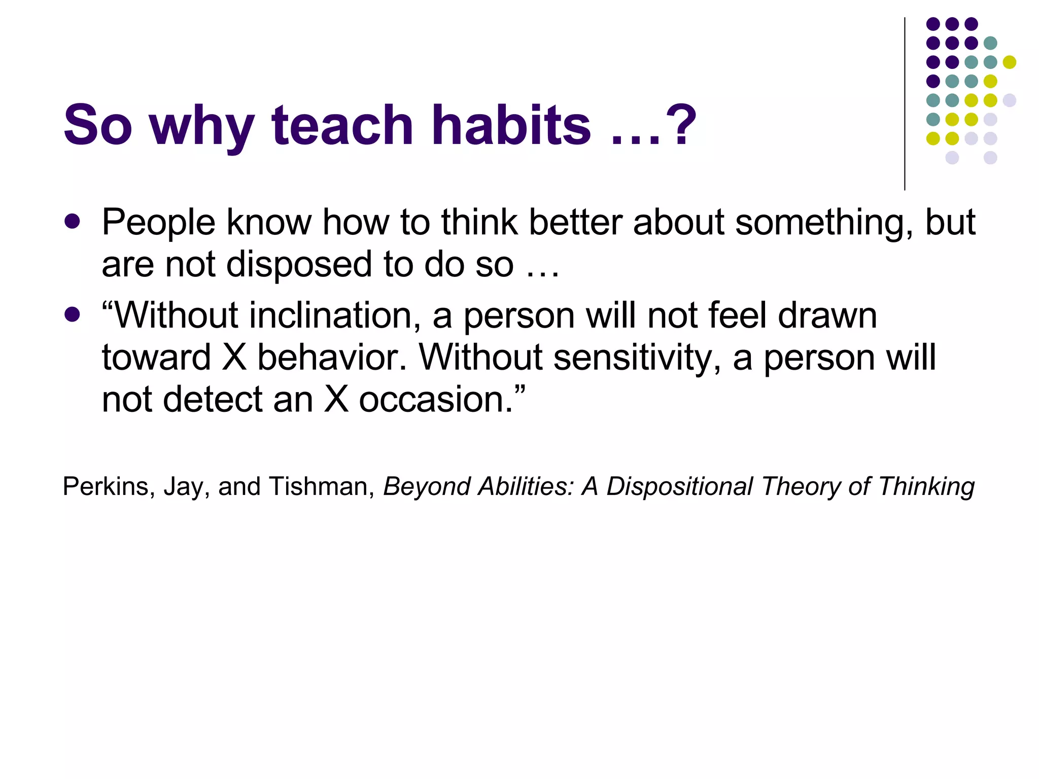 Habits Of Mind Lbcc | PPT