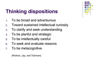 Habits Of Mind Lbcc | PPT