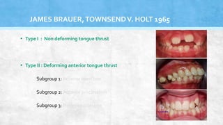 Oral Habits in Children. Part II: Tongue thrusting,Mouth Breathing,Frenum thrusting,Cheek biting ...