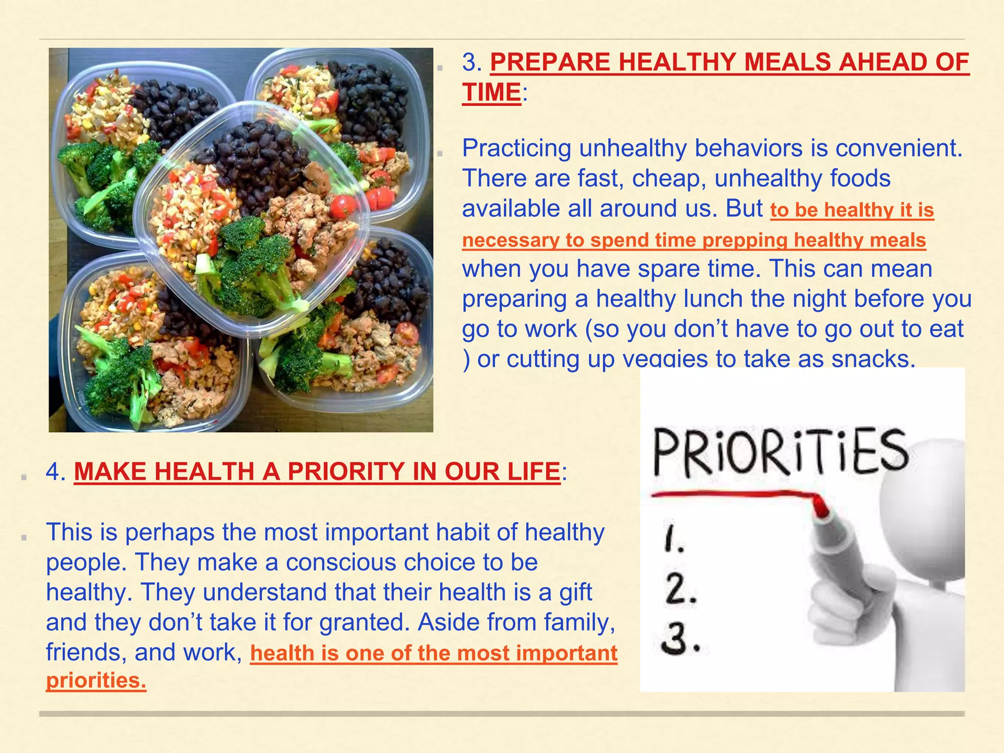 Habits and bad habits | PPTX
