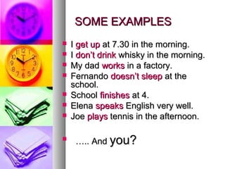 Present simple - Habits and routines | PPT