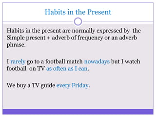 Habits and tendencies | PPTX