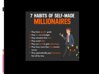 Habits of millionaires | PPT