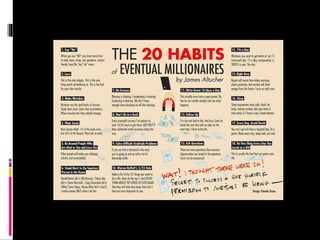 Habits of millionaires | PPT