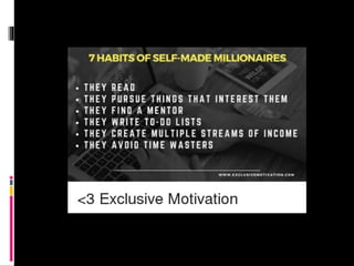 Habits of millionaires | PPT