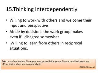 Habits of mind | PPTX