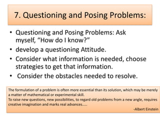 Habits of mind | PPTX