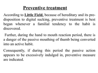 Comprehensive Overview of Oral Habits in Infants and Children: Causes ...