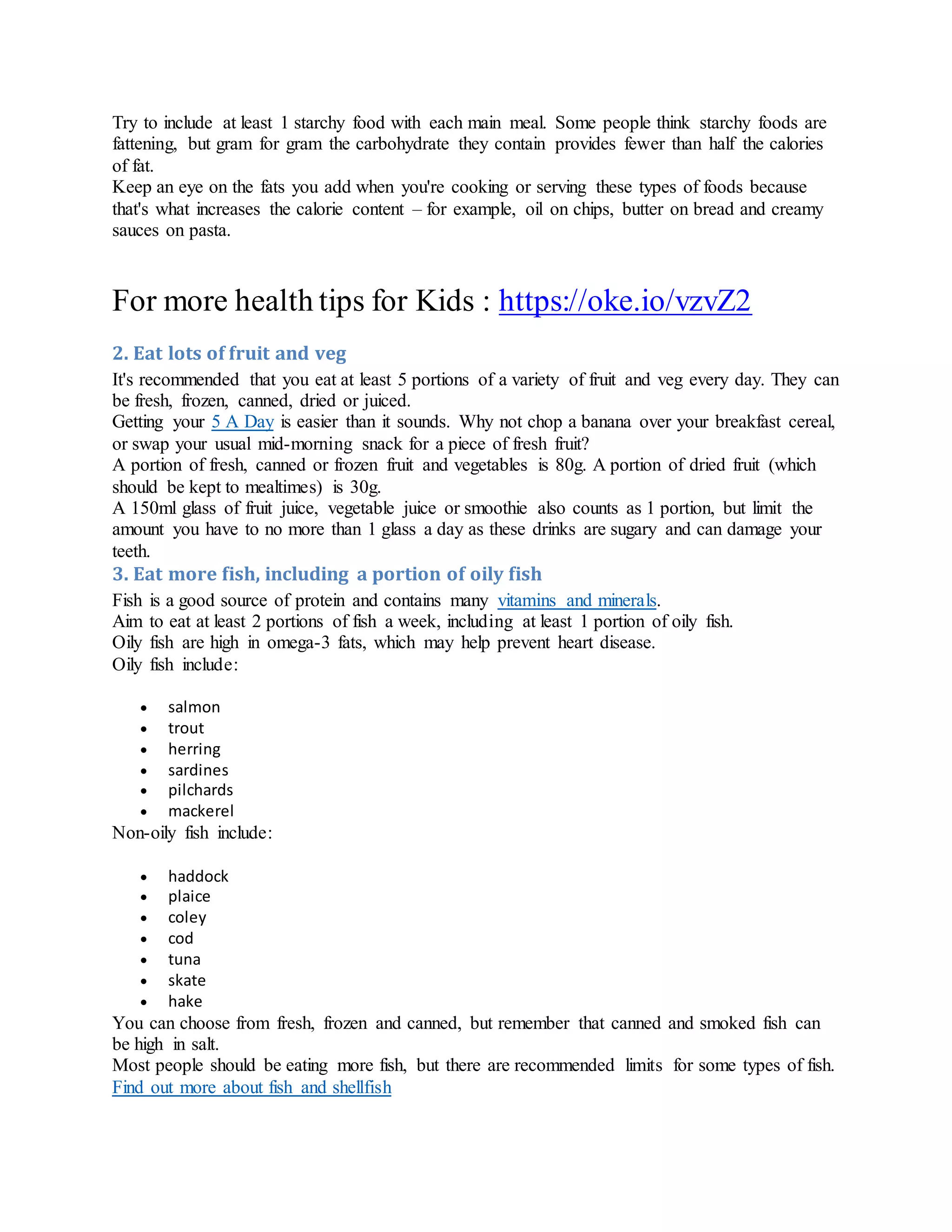 8 tips for healthy eating | DOCX
