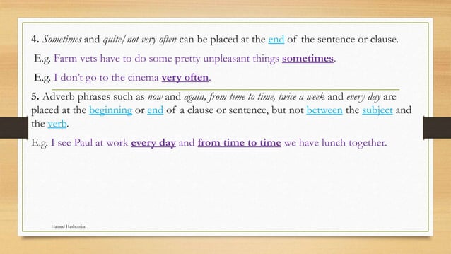 Habitual behaviour(unit 1) | PPTX