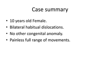 Habitual dislocation patella | PPTX