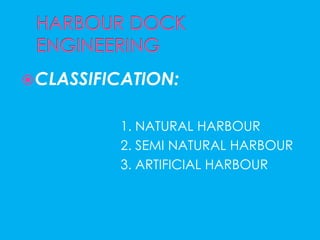 Habour and dock engineering | PDF