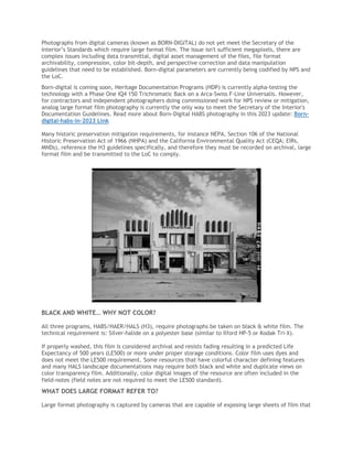 2024 FAQ about HABS HAER HALS photography | PDF