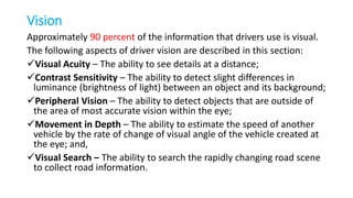 human factor and road safety | PPTX