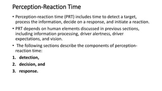 human factor and road safety | PPTX