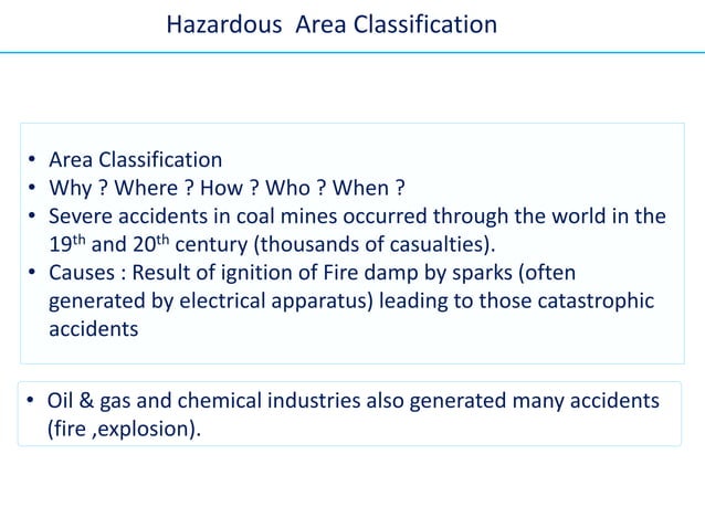 HAC - Hazardous Area Classification | PPTX