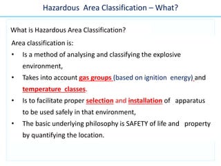 HAC - Hazardous Area Classification | PPTX