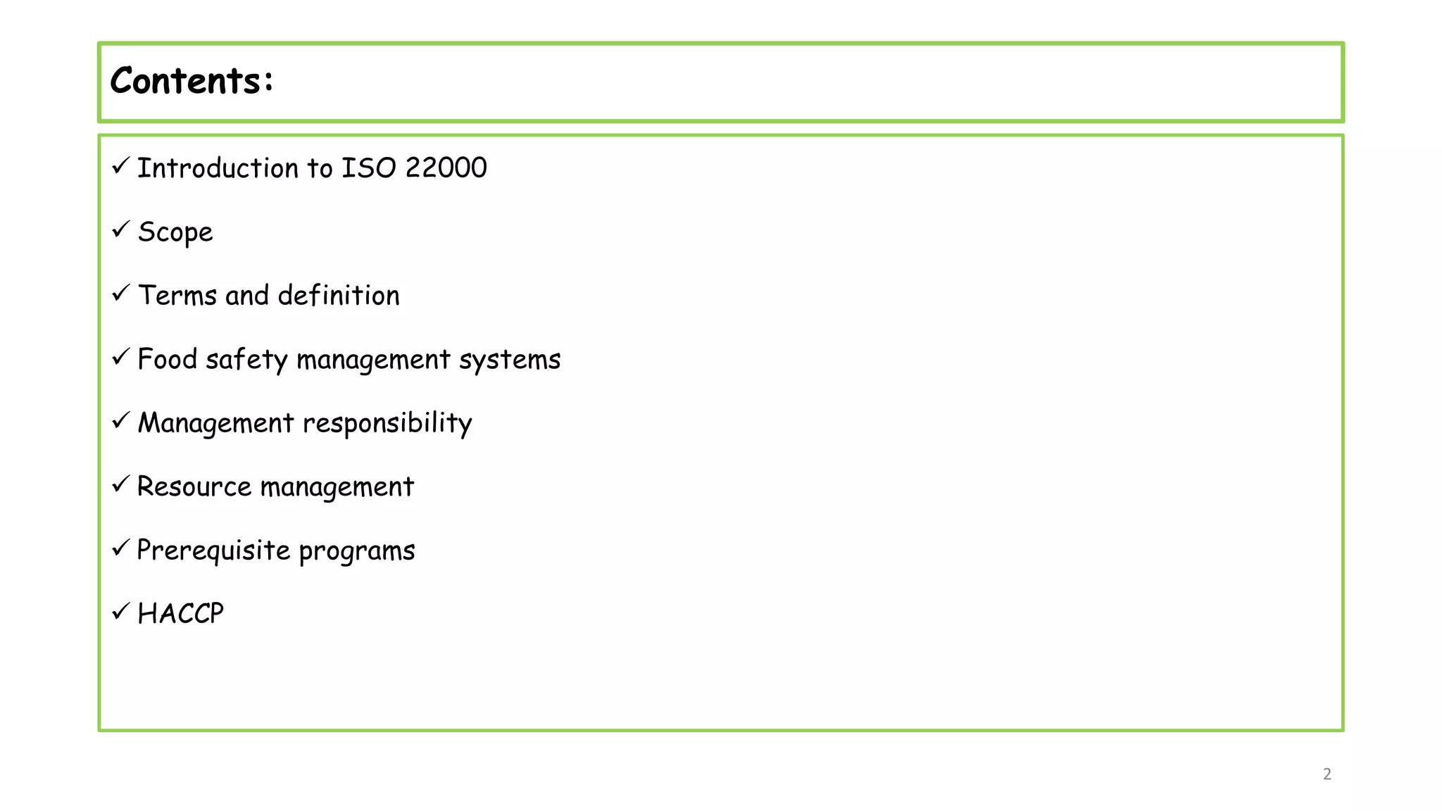ISO 22000 & HACCP | PPTX