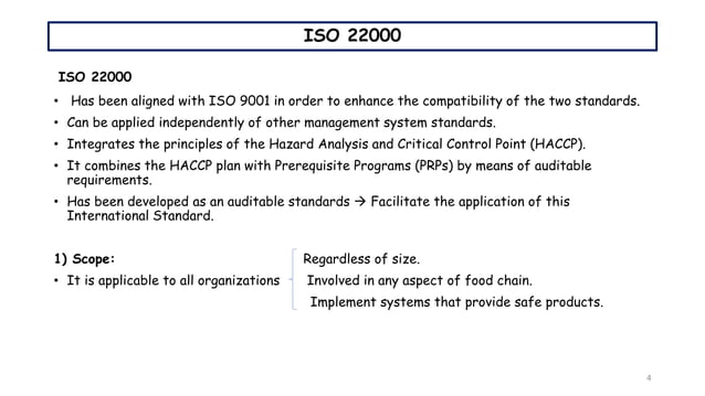 ISO 22000 & HACCP | PPTX | Food Industry | Industries