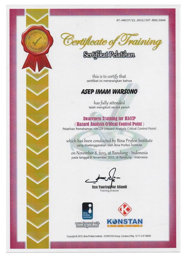 Awareness Training for Hazard Analysis Critical Control Point | PDF