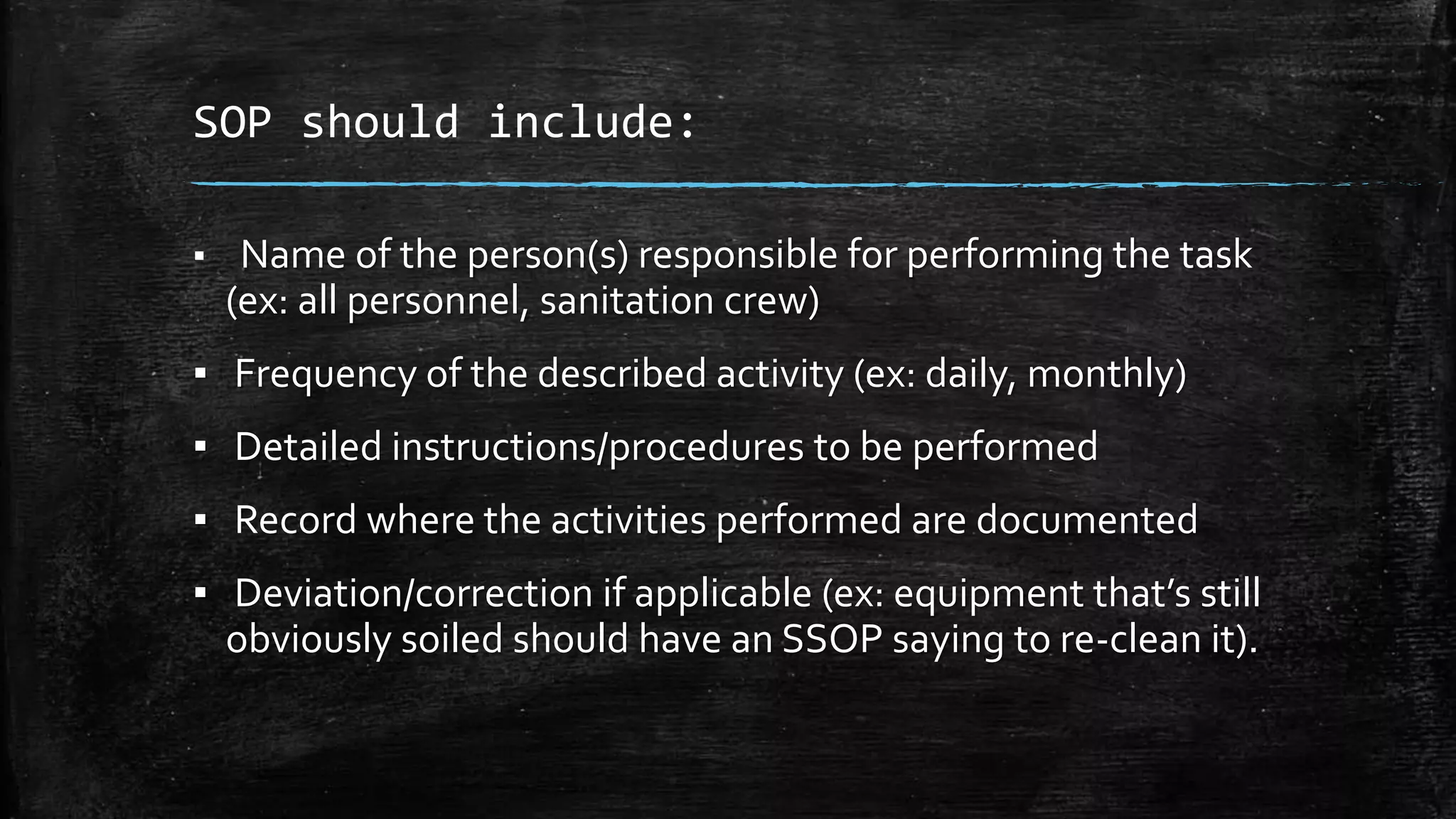 HACCP, GMPs, SSOPs | PPTX