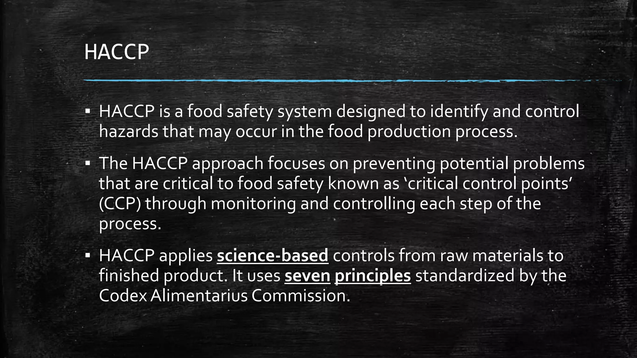 HACCP, GMPs, SSOPs | PPTX