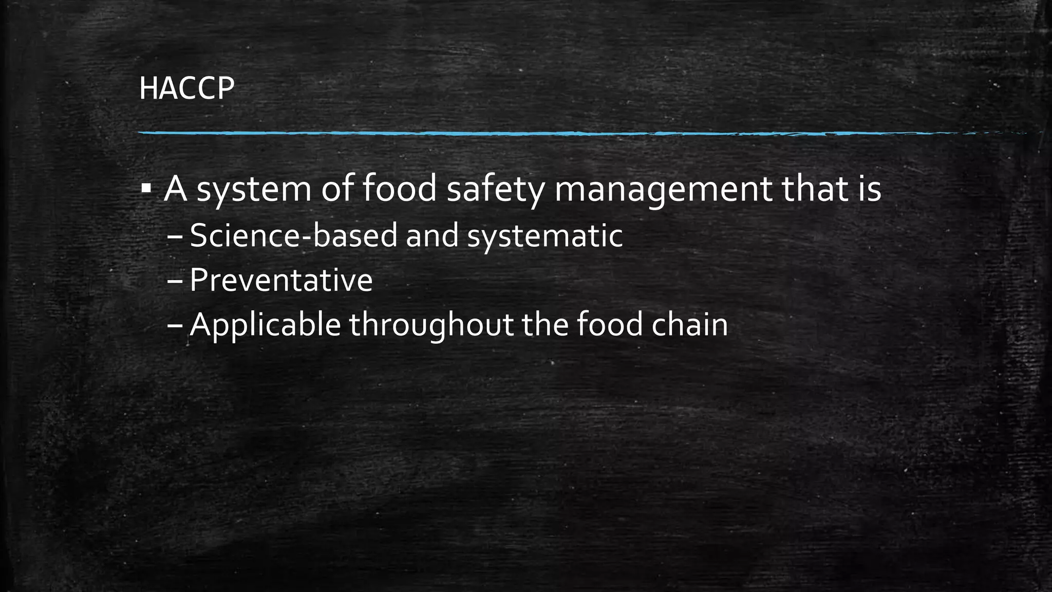 HACCP, GMPs, SSOPs | PPTX