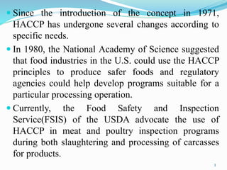 Hazard analysis critical control point (HACCP) | PPTX