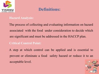 Hazard Analysis and Critical Control Point | PPT