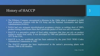 Hazard Analysis and Critical Control Points (HACCP) | PPTX