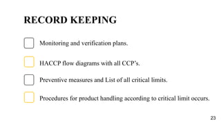 Hazard Analysis and critical control point (HACCP) | PPTX