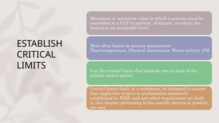 HACCP. Hazard Analysis Critical Control Point | PPT