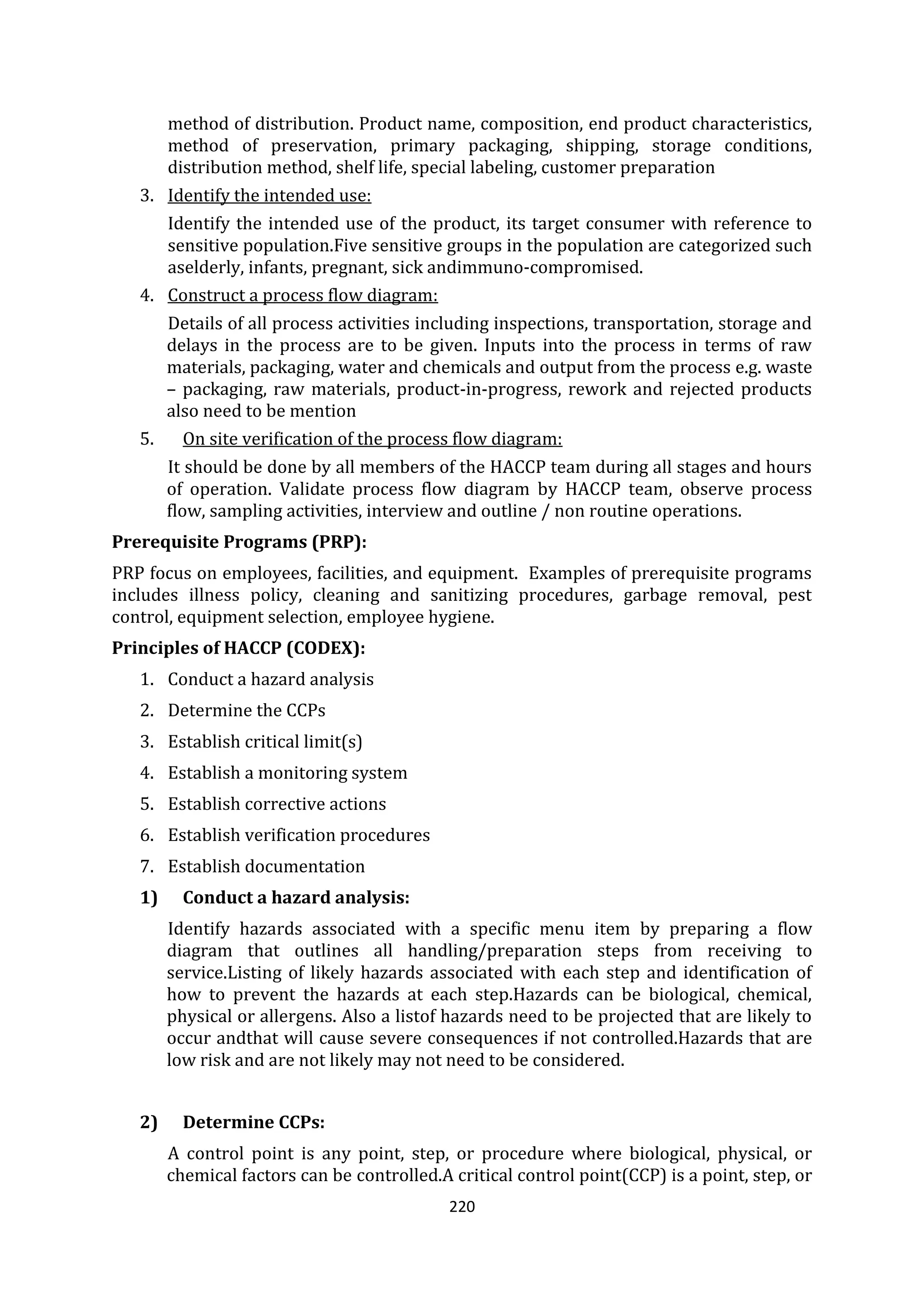 HACCP hazard analysis and critical control points | PDF