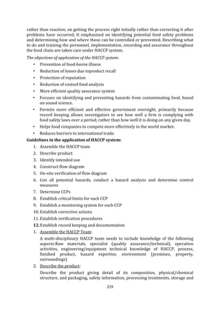 HACCP hazard analysis and critical control points | PDF
